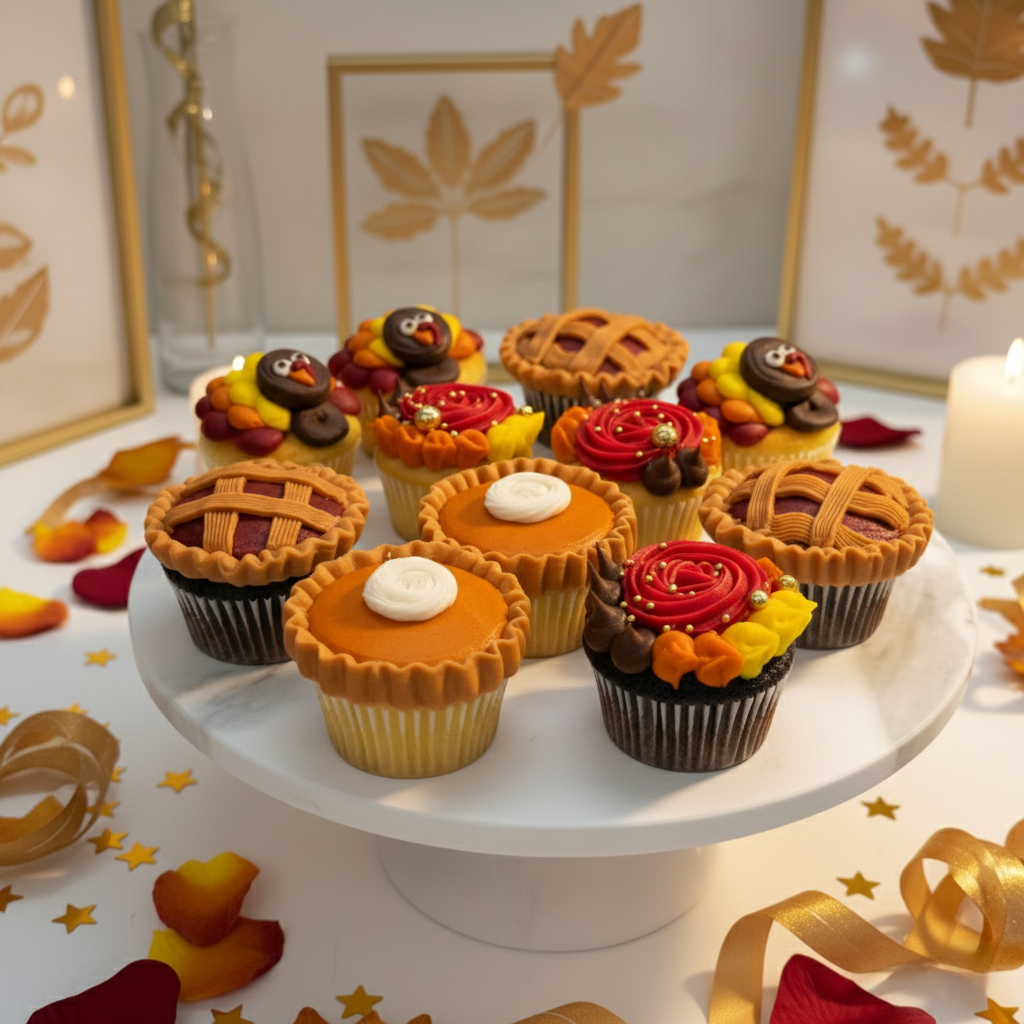 Thanksgiving Cupcakes 12 Pack – Da Cakes Houston