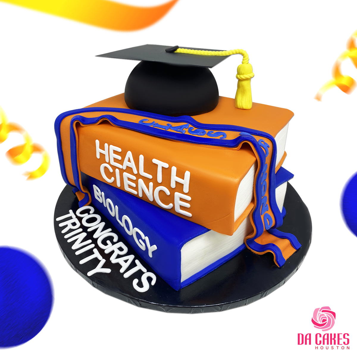 Book Shaped Graduation Cake – Da Cakes Houston