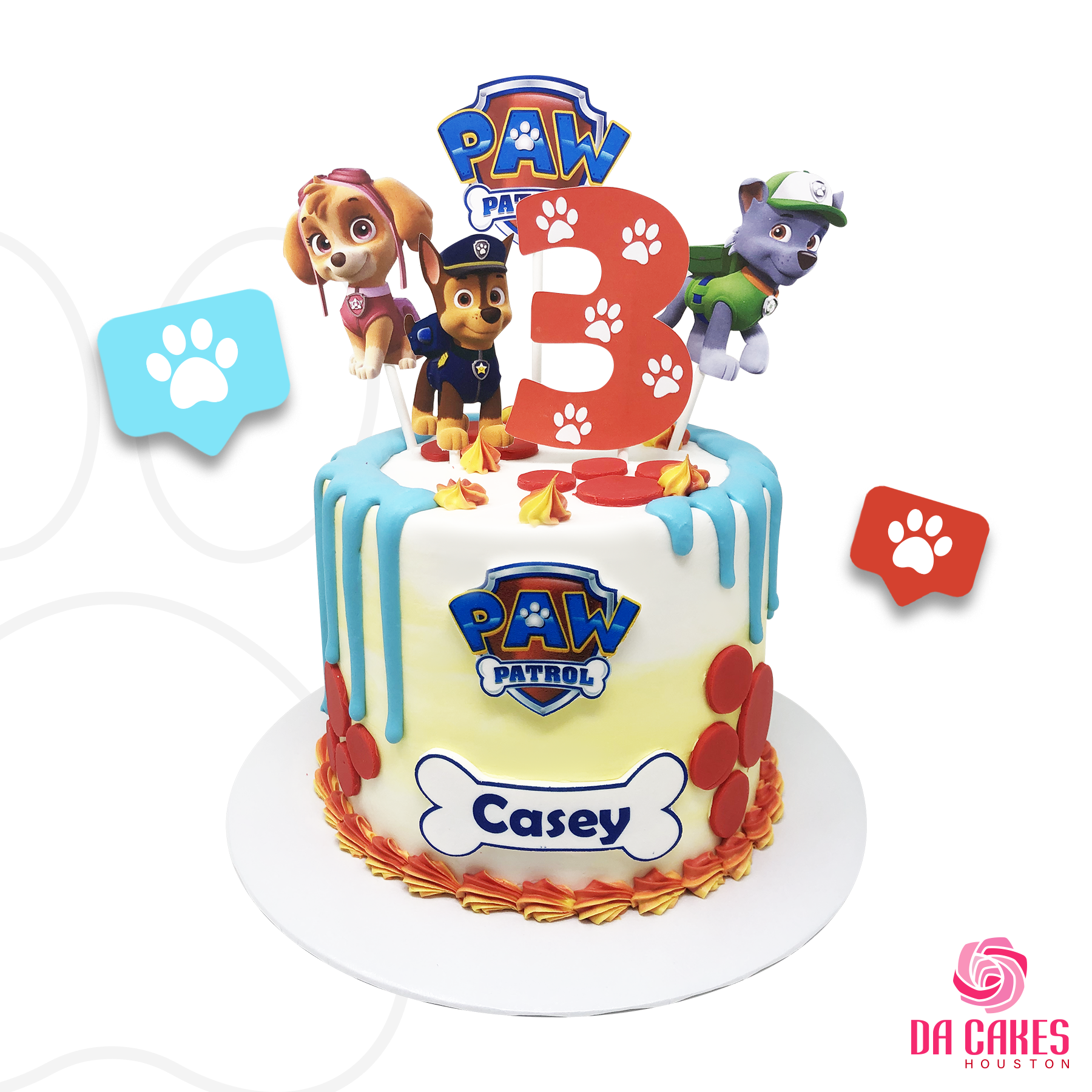 Paw Patrol Drip Cake – Da Cakes Houston