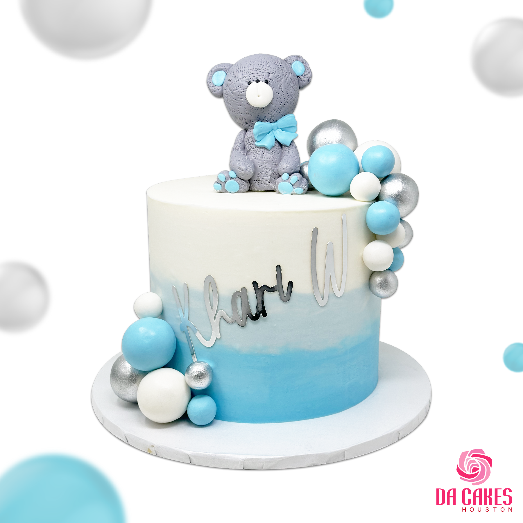 Silver Blue Baby Shower Cake 25 Gorgeous Baby Shower Cake Ideas