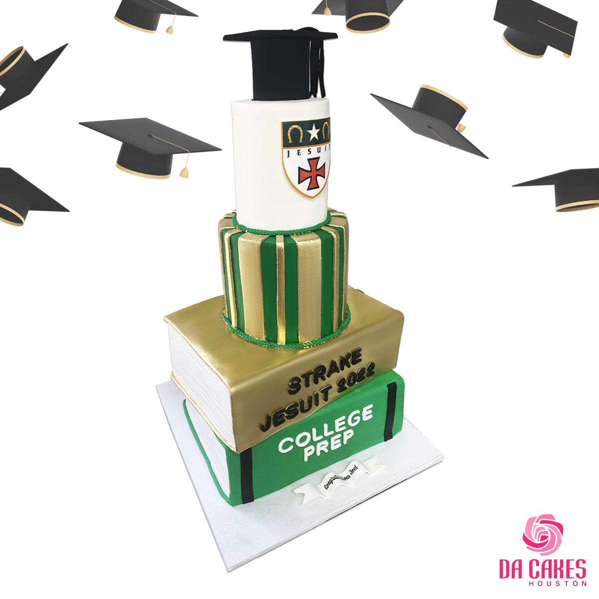 Cake of Academic Achievement - 4 Tier – Da Cakes Houston