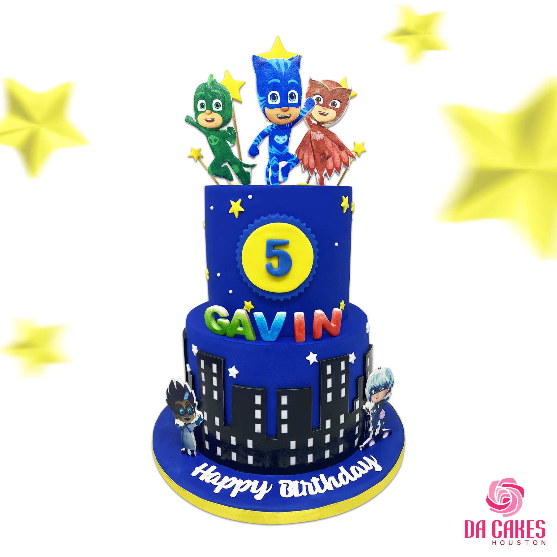 PJ Masks Cake - 2 Tier – Da Cakes Houston