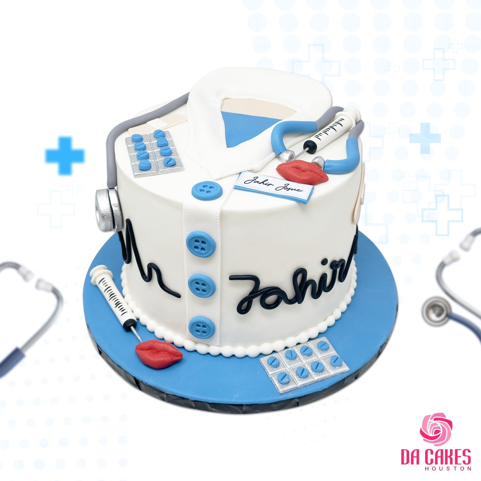 Medical Graduation Cake – Da Cakes Houston