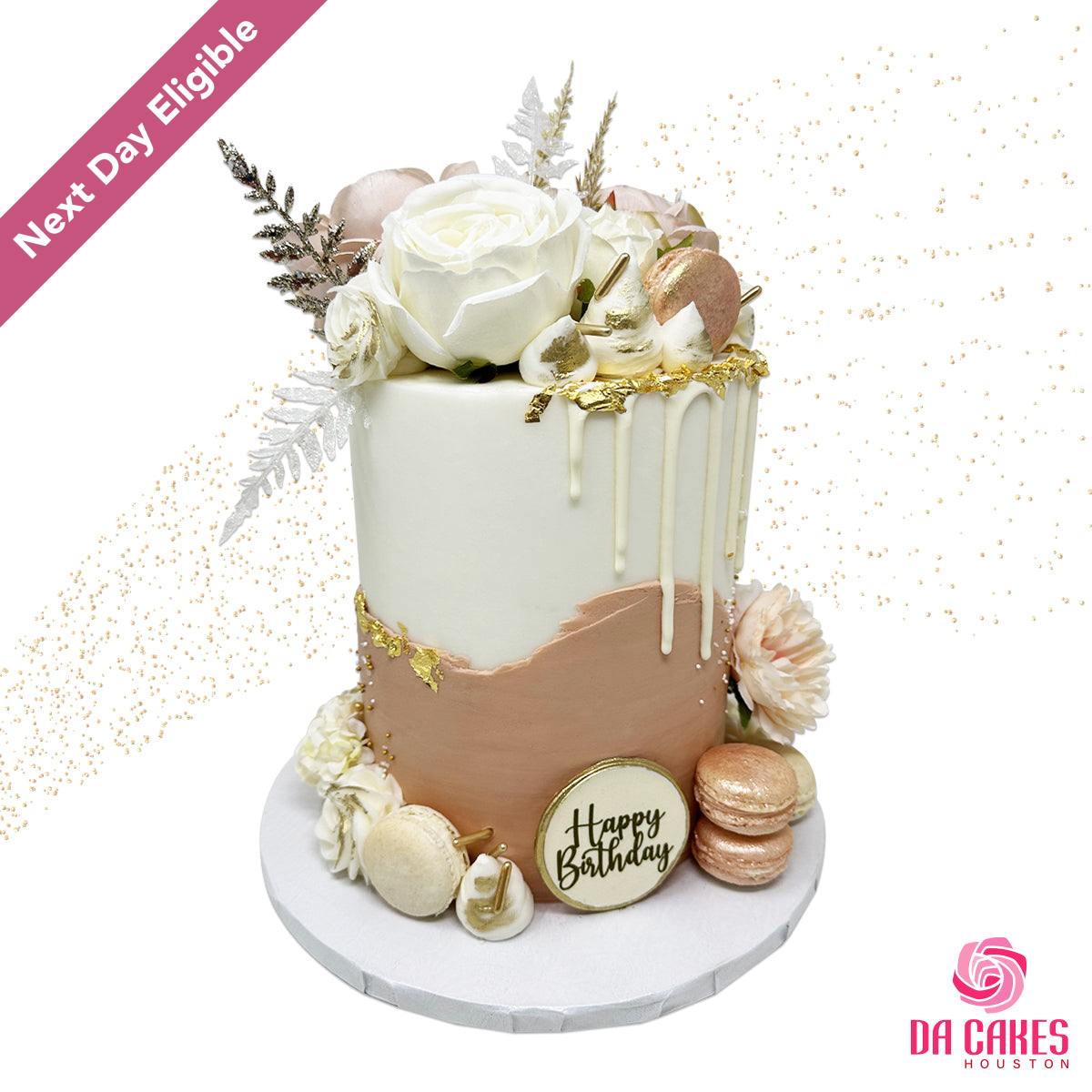 Tall Cake Two-Tone – Da Cakes Houston