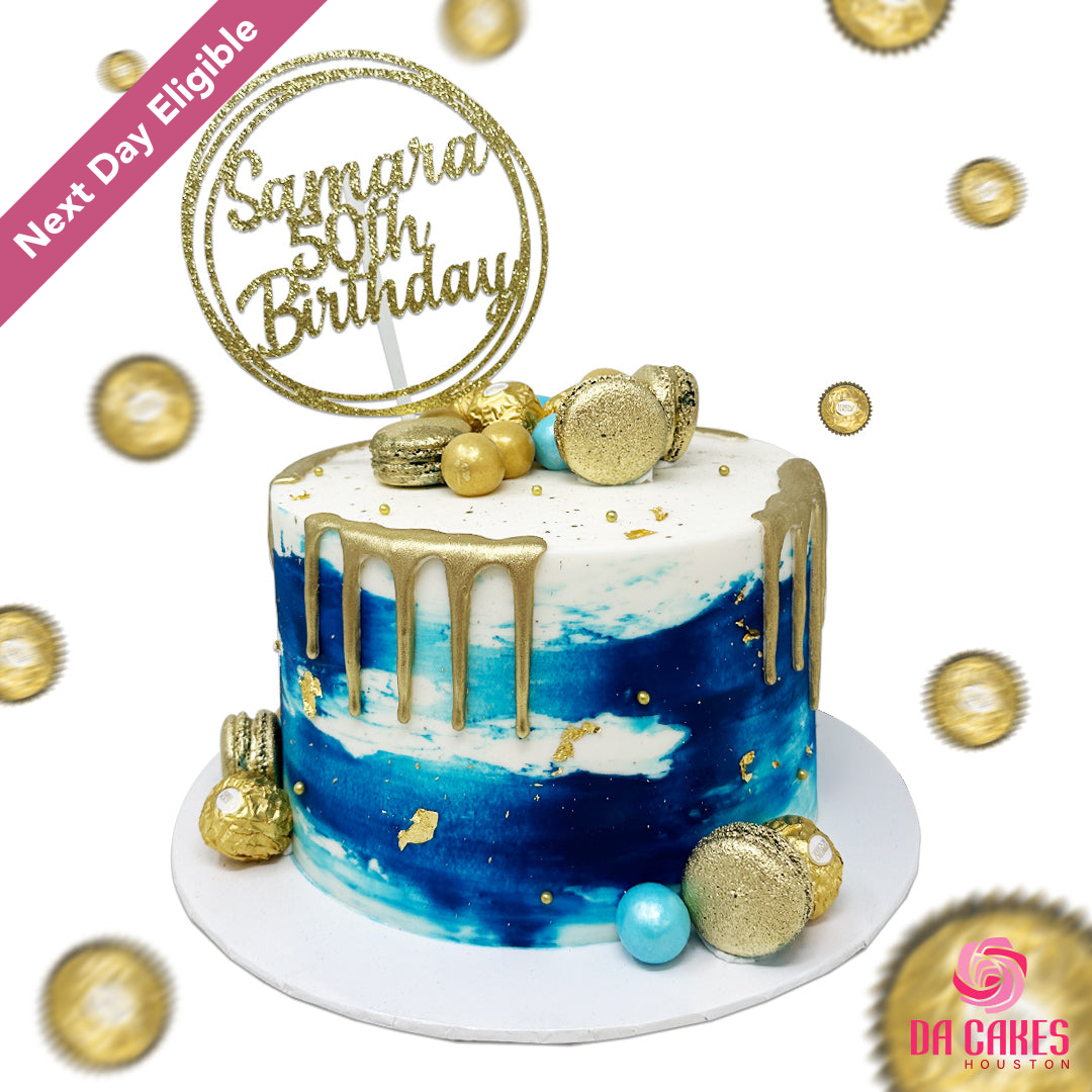 Golden Details Cake – Da Cakes Houston