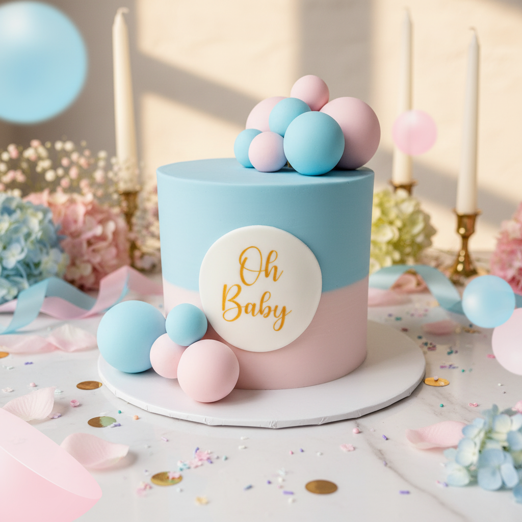 Baby Gender Reveal Cake – Da Cakes Houston