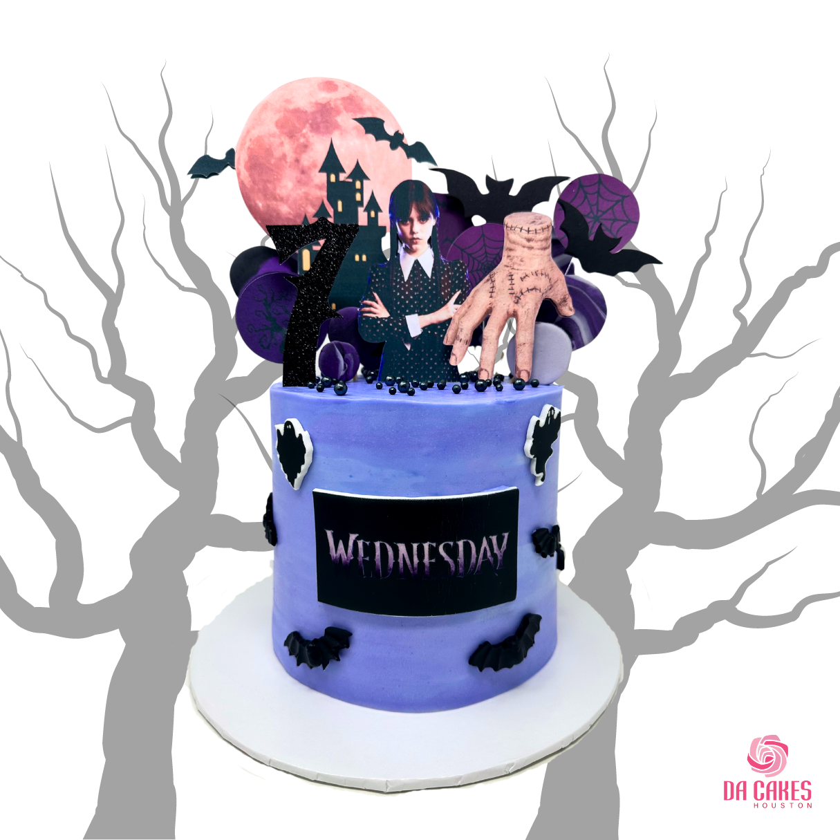 Wednesday Buttercream Halloween Cake – Da Cakes Houston